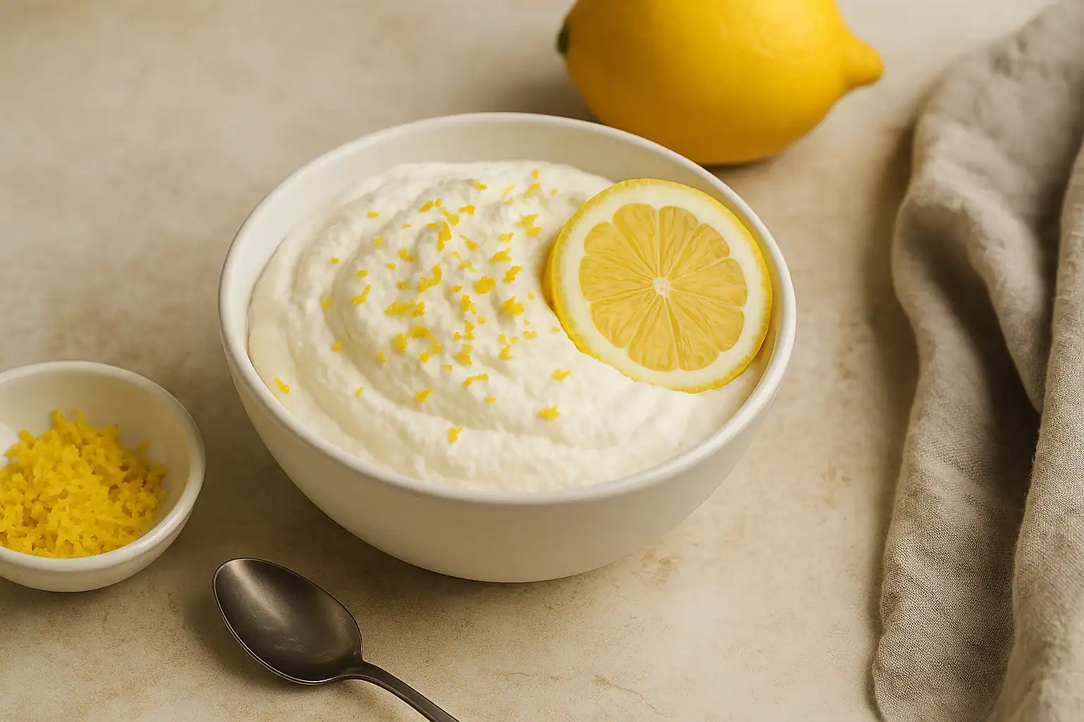 Mediterranean Lemon Ricotta Cloud — 10-Minute Dessert